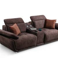 Canapea cu dublu recliner TV si sound system TREND | Möbelhaus ...
